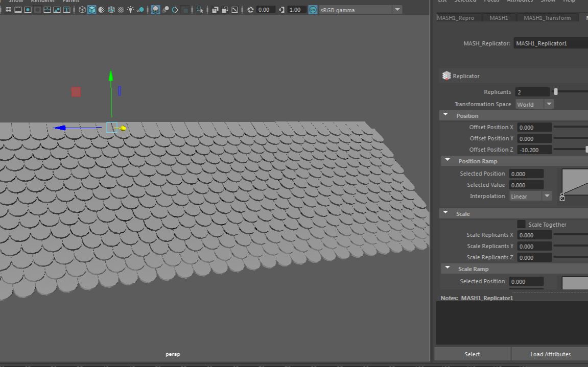 Maya Mash制作瓦片