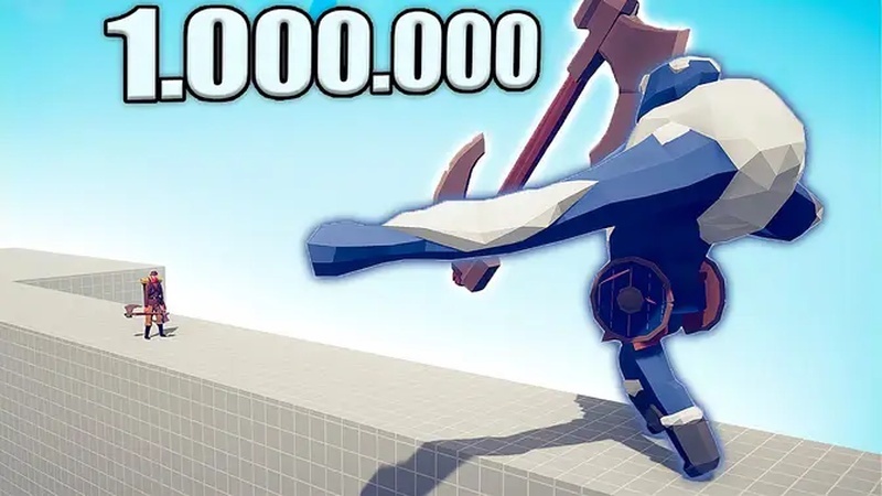 全面战争模拟器:1.000.000 伤害值斧头哥vs全阵营兵种
