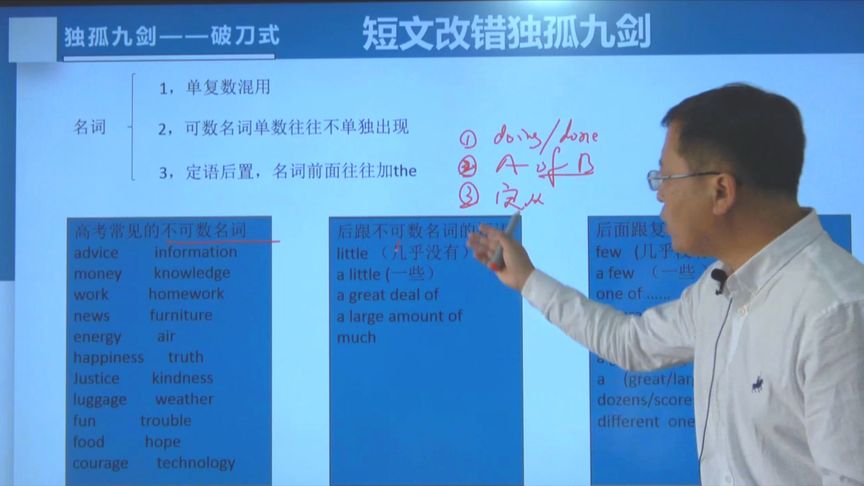 不用语法书,不用盲目刷题,高考语法名词三大考点,三个框可解决