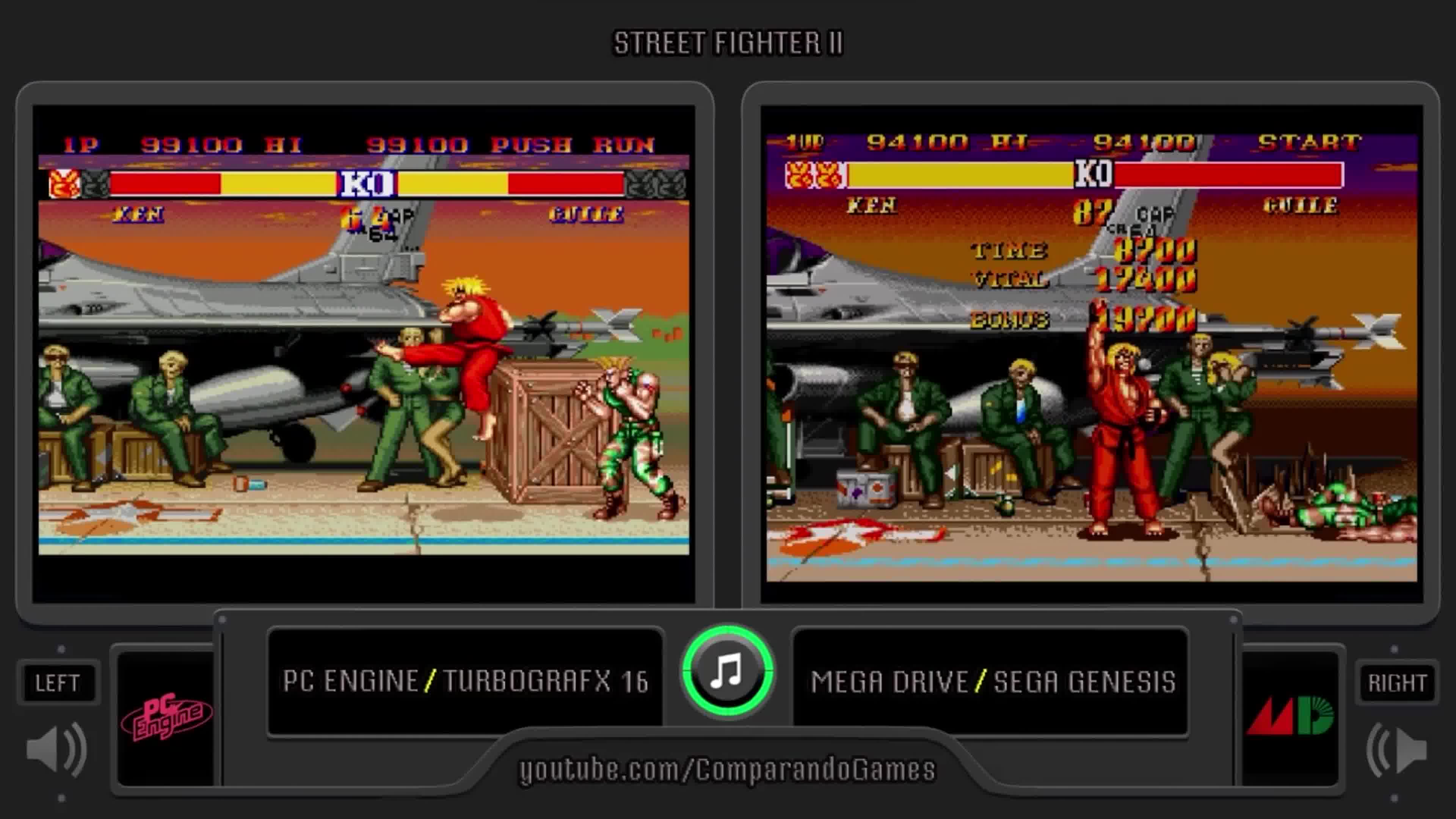 经典格斗游戏街头霸王2之四大天王(Pc Engine vs Mega Drive/ Sega ...