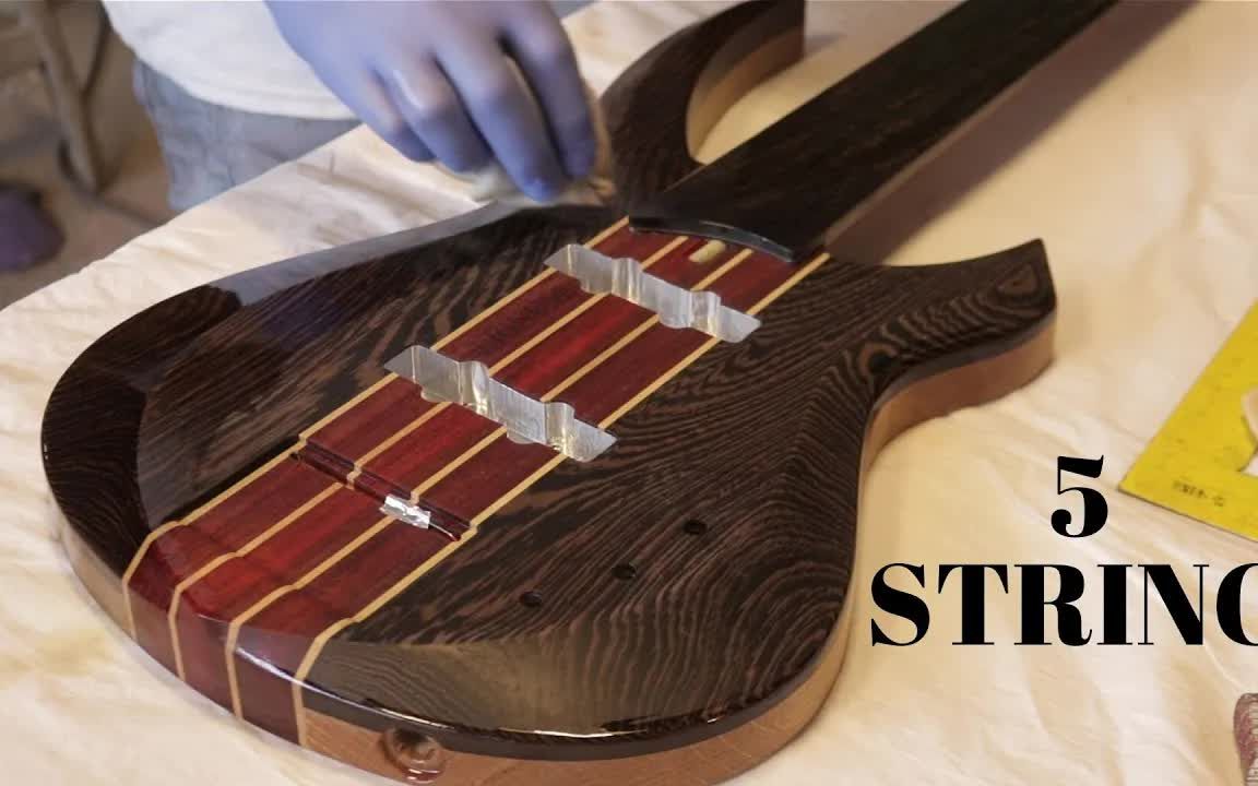 教你制作一把5弦贝斯:Padouk-Wenge-Oak Bass