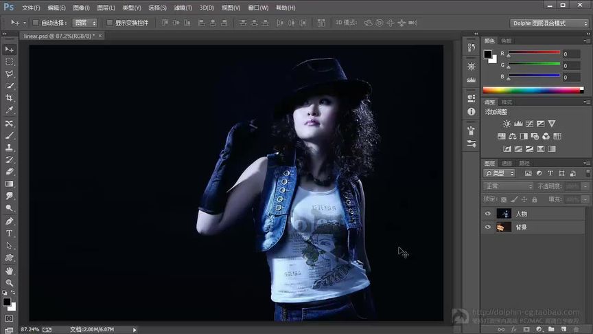 PS PhotoShop 教程 图层混合模式 4.5 可再次修改的工作流程