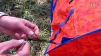 帐篷哥给你介绍双人自动单层弹开帐篷及其折叠方法,帐篷拉绳的使用...