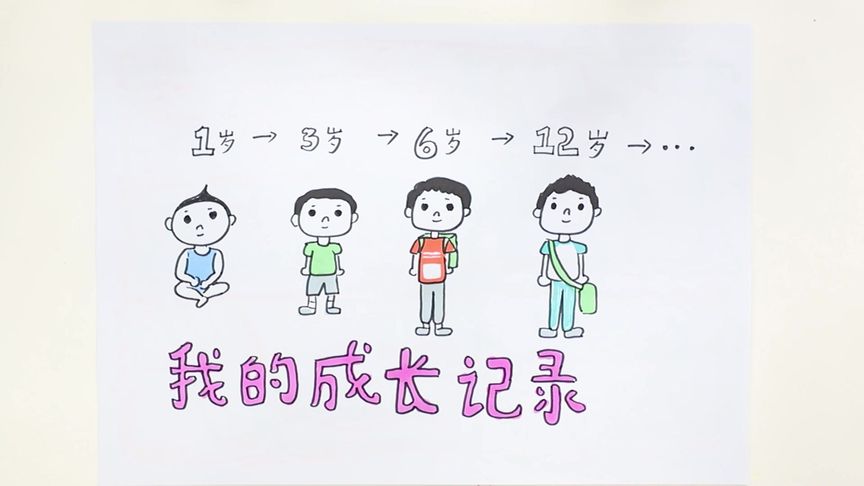 我的成长记录怎么画