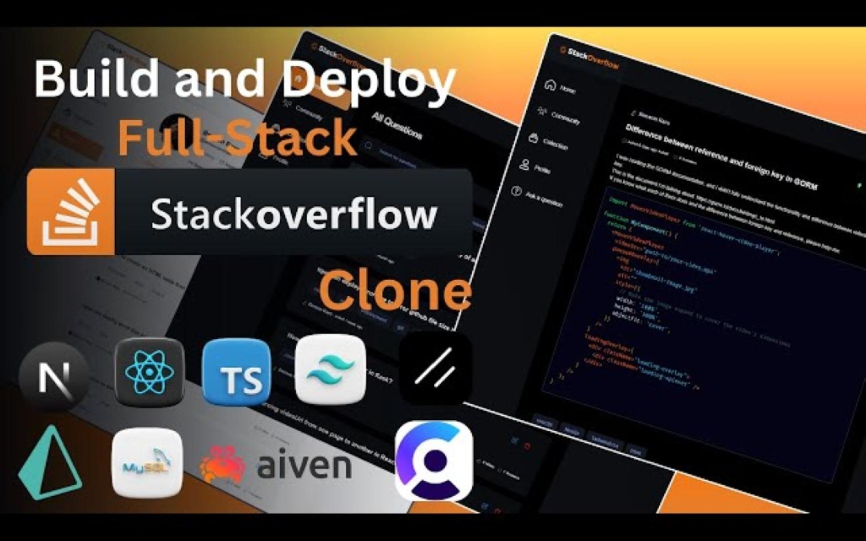 一步步教你:构建并部署全栈 StackOverflow 克隆应用!Part1/2