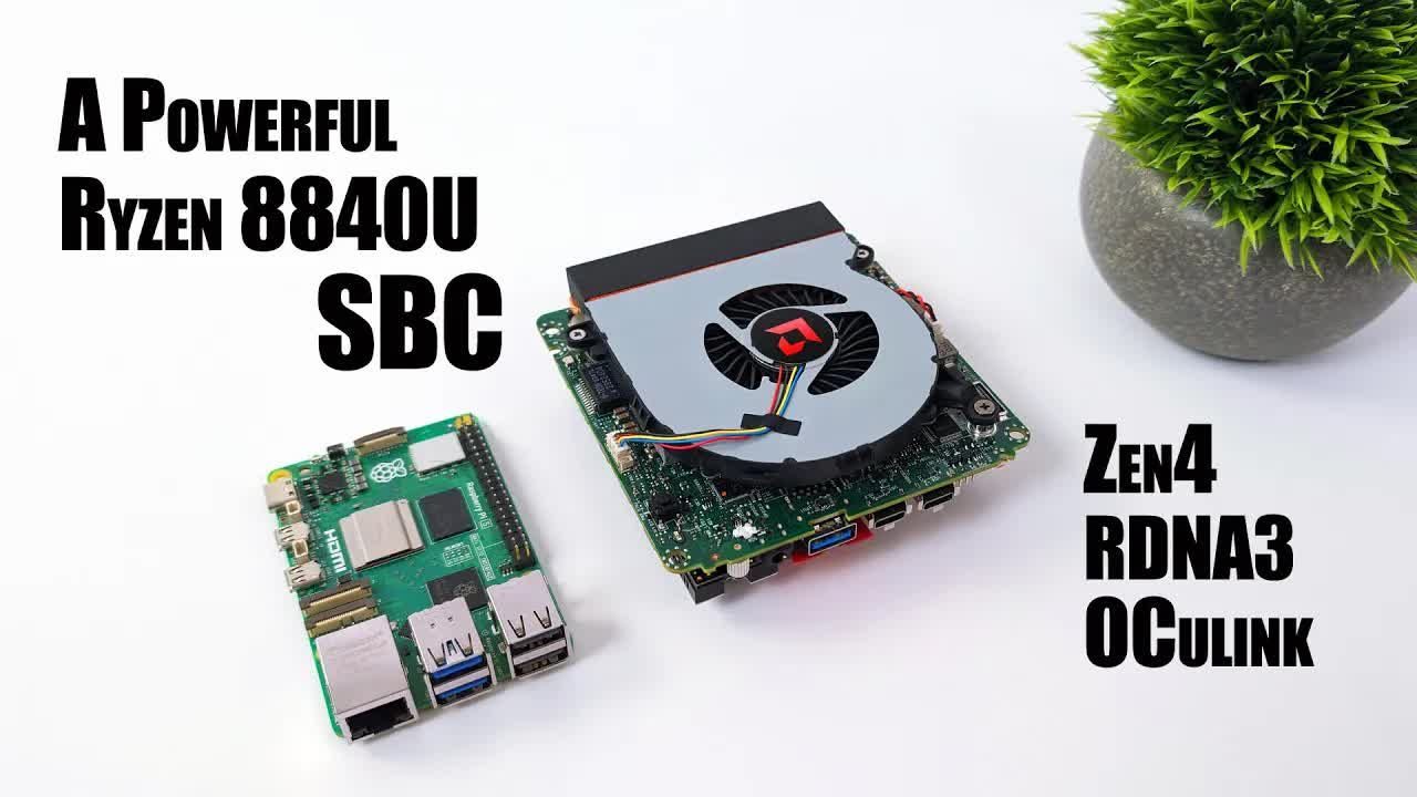 【中配】全能小型游戏机:Ryzen 8840U单板计算机深度评测与扩展可能...