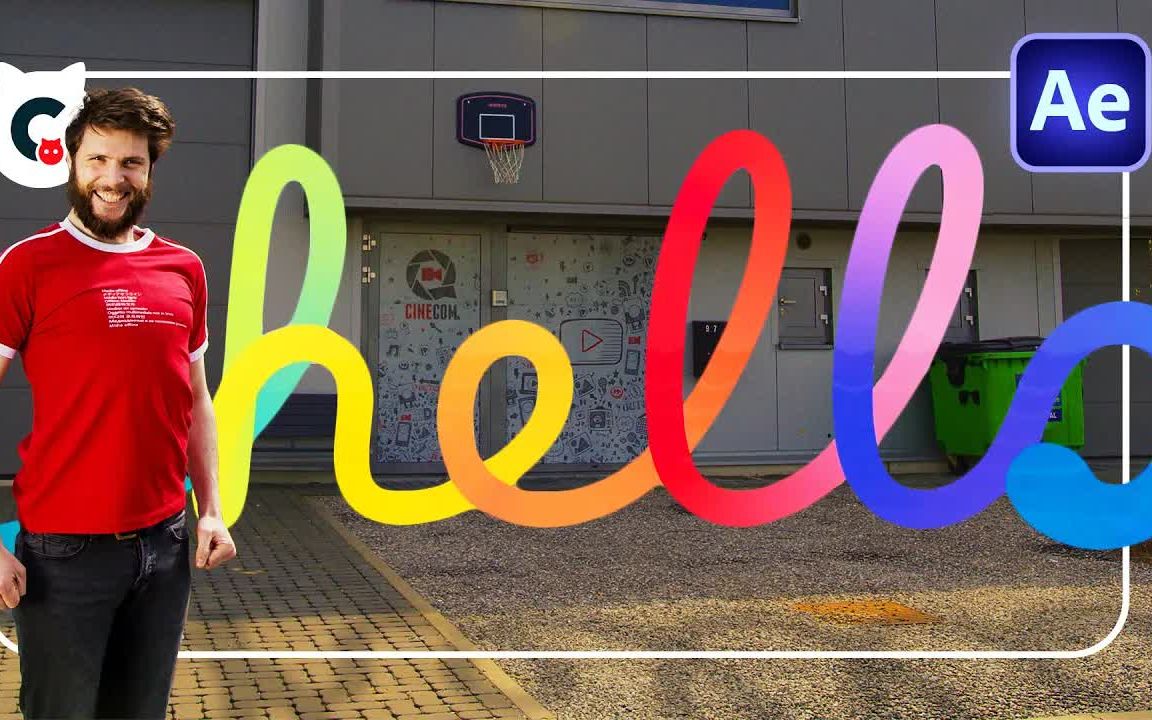 【教程】用AE做3D线条动画!