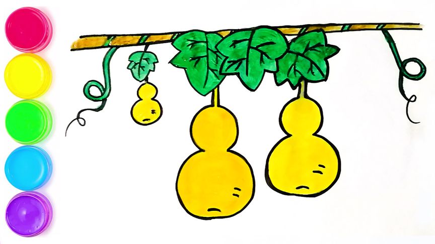 画画系列——怎样画葫芦