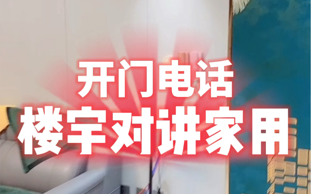 门禁开锁电话楼宇对讲门对讲电话机门铃室内机#乾锋#狸猫管家