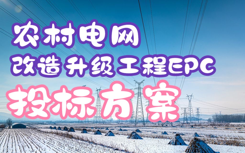 农村电网改造升级EPC投标方案