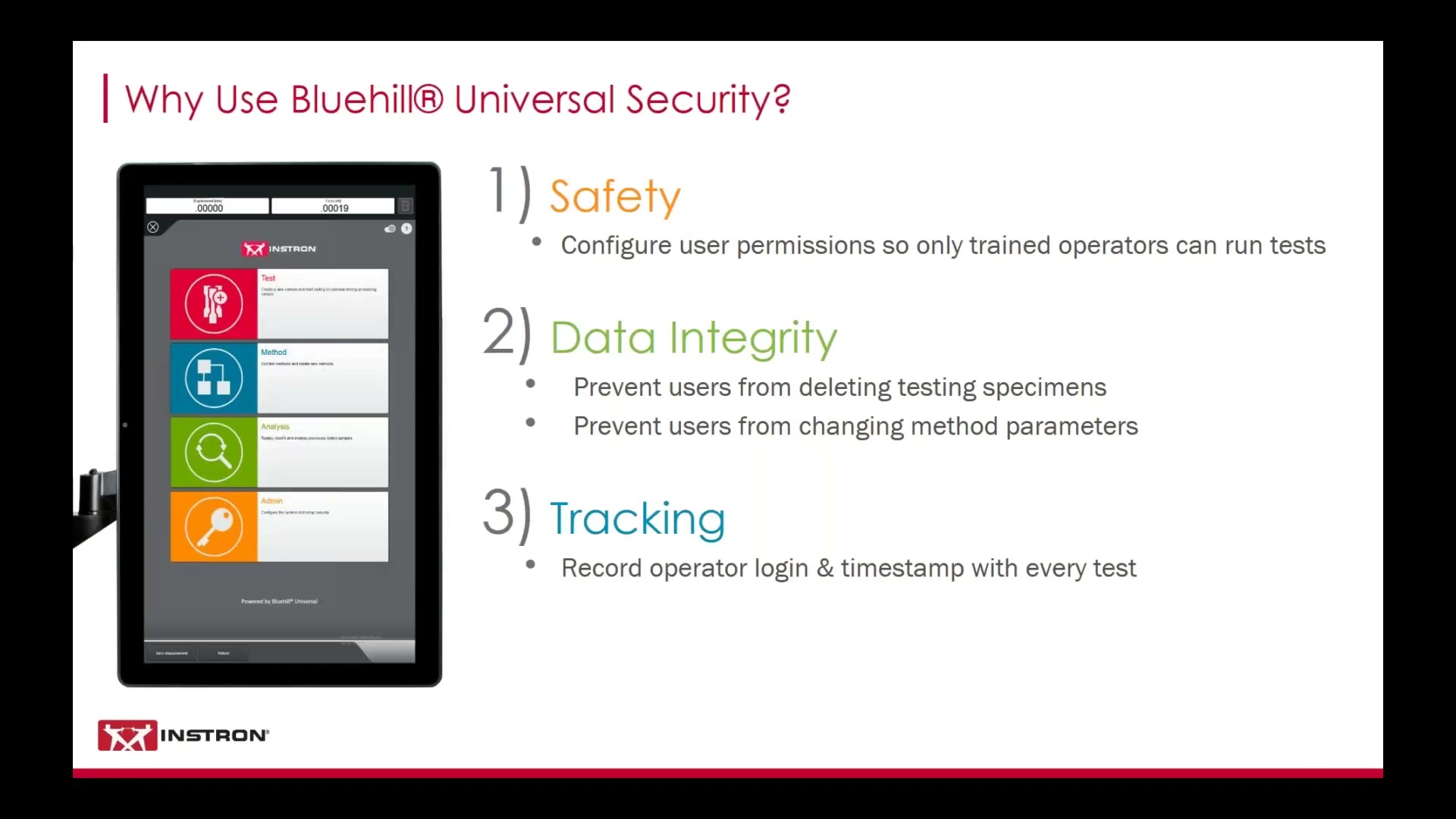 网络研讨会| 借助Bluehill®Universal的增强的安全性来提高数据完整性(...