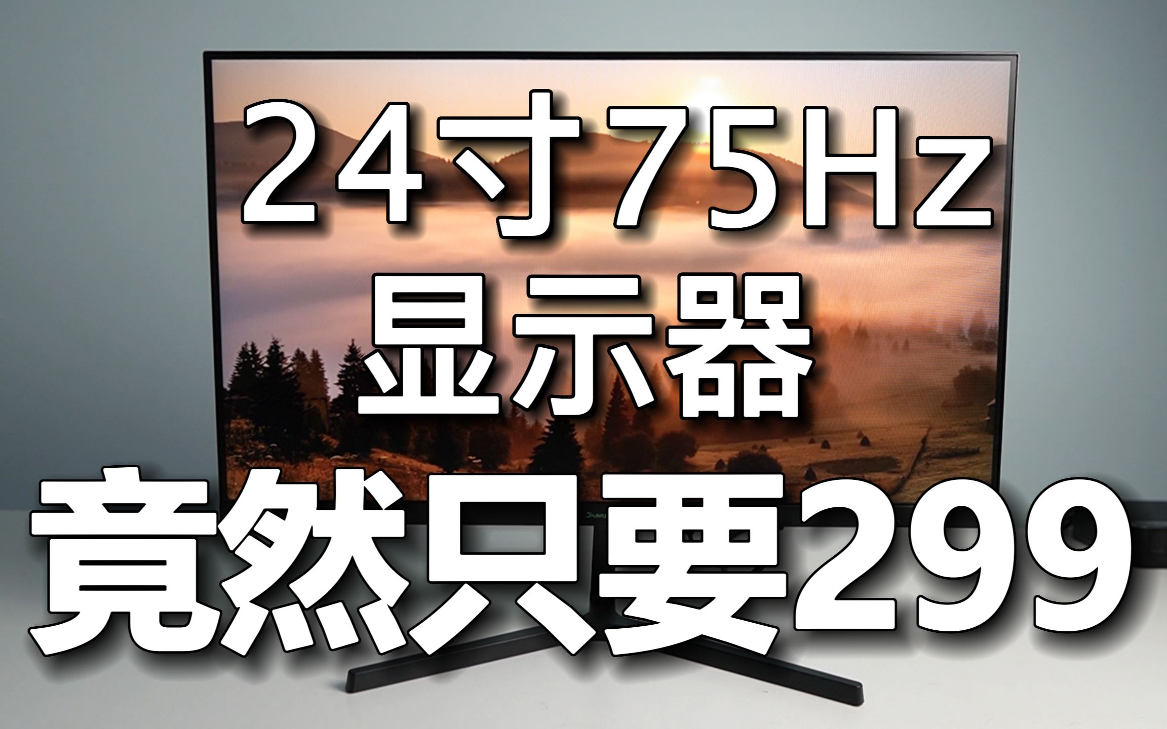 299元24寸显示器,比二手还便宜,这玩意能用?