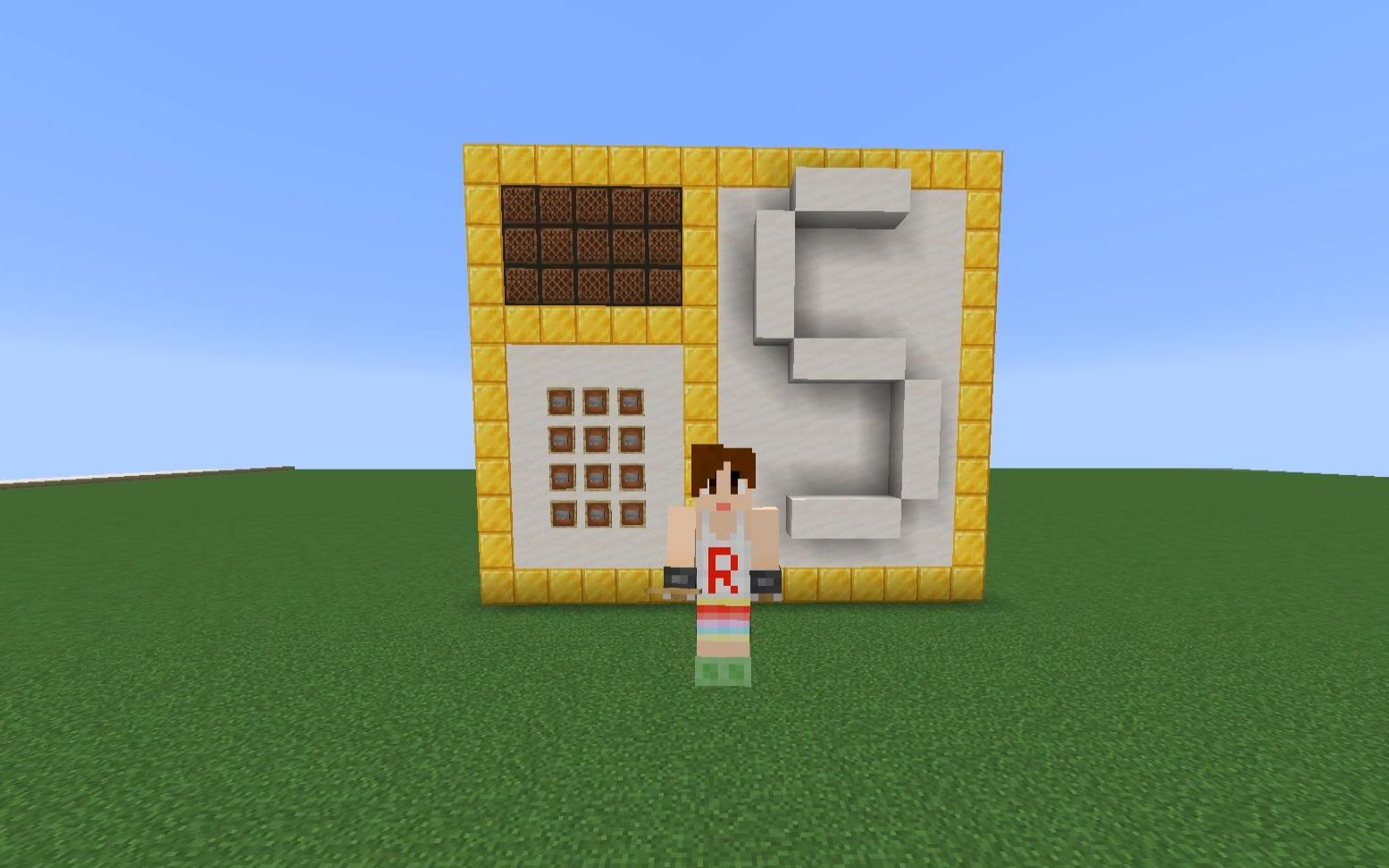 我的世界用红石模拟电脑数字键盘by明月庄主红石日记