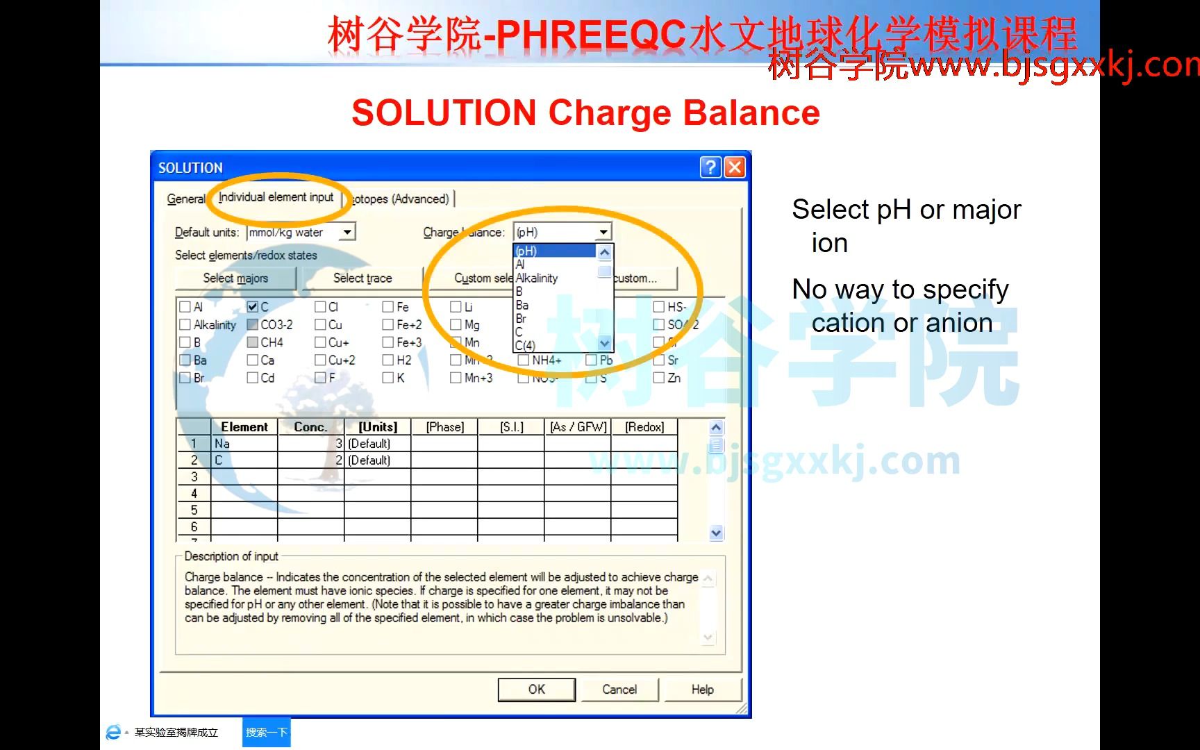 基于PHREEQC的水文地球化学模拟培训视频