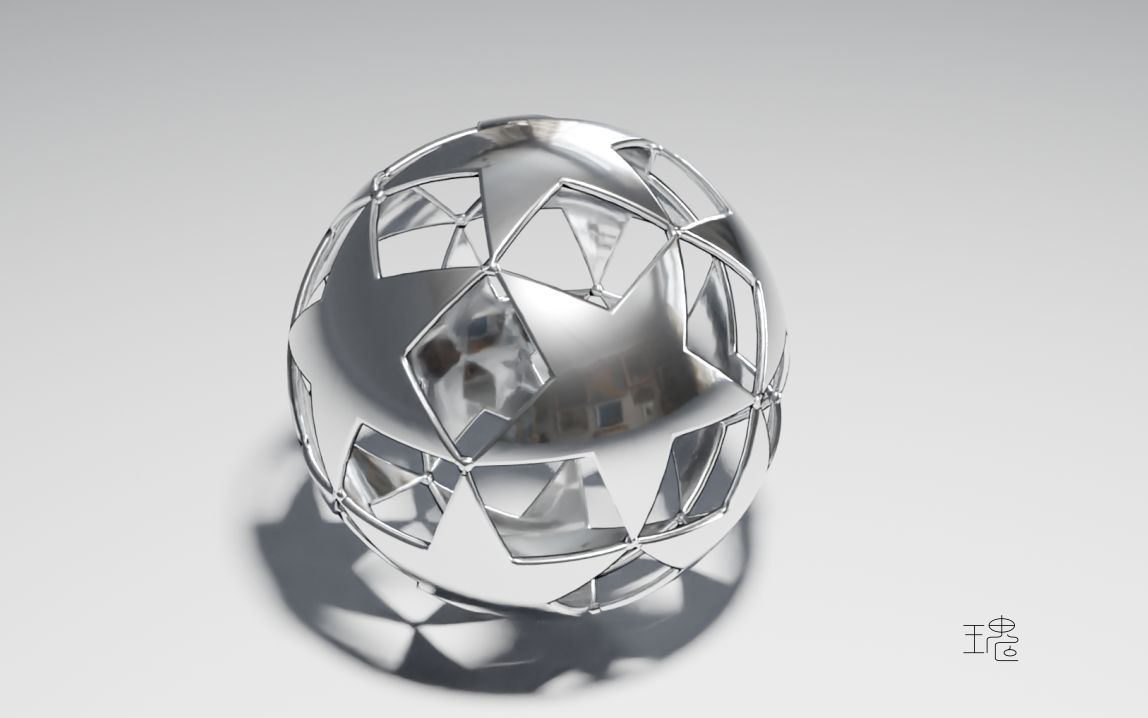 Blender珠宝3D建模主题教学073:五芒星球体/ Blender Jewelry Design...