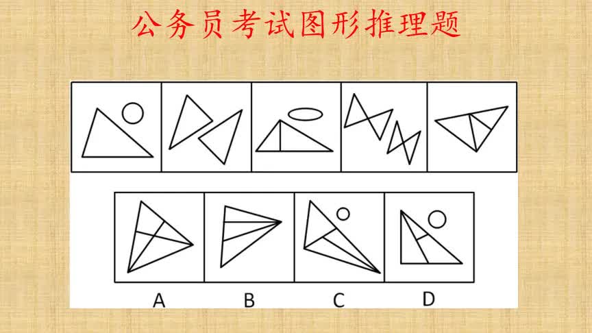 公考图形推理题,考查数量规律,注意三角形的两种数法