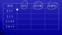 1.6.1逆序数以及排列的奇偶性