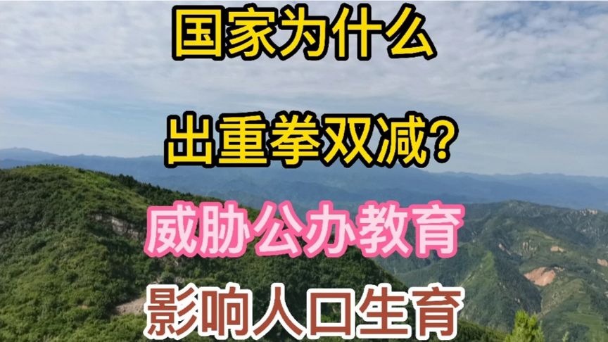 “双减”为什么要落地?
