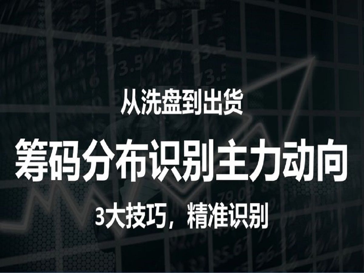 从洗盘到出货,筹码分布识别主力动向,3大技巧,精准识别!