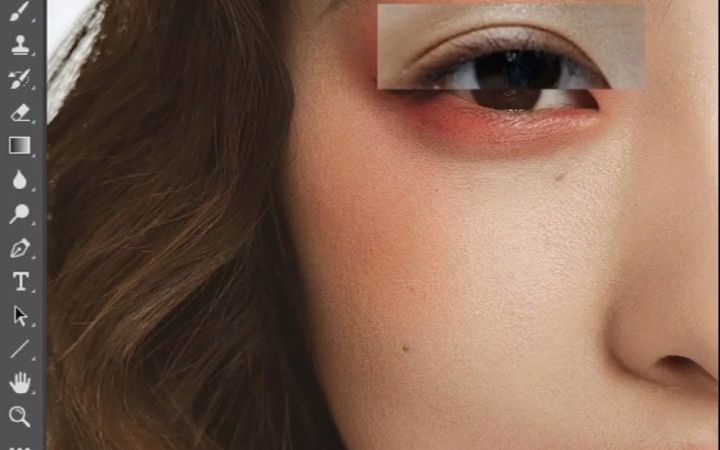 【摄影技巧】Ps添加双眼皮效果教程