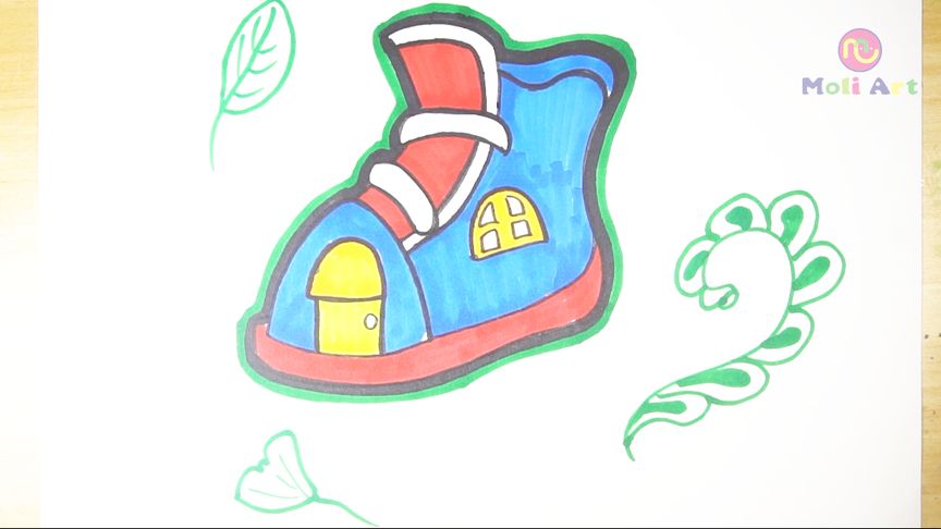 简笔画鞋子简笔画图片大全儿童画幼乐园画画作业简笔画学英语