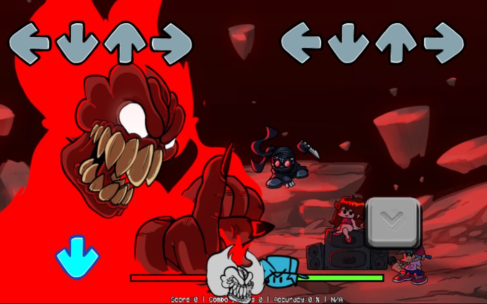 [FNF]手机版,小丑改键教程并附无敌按键能否打败小丑