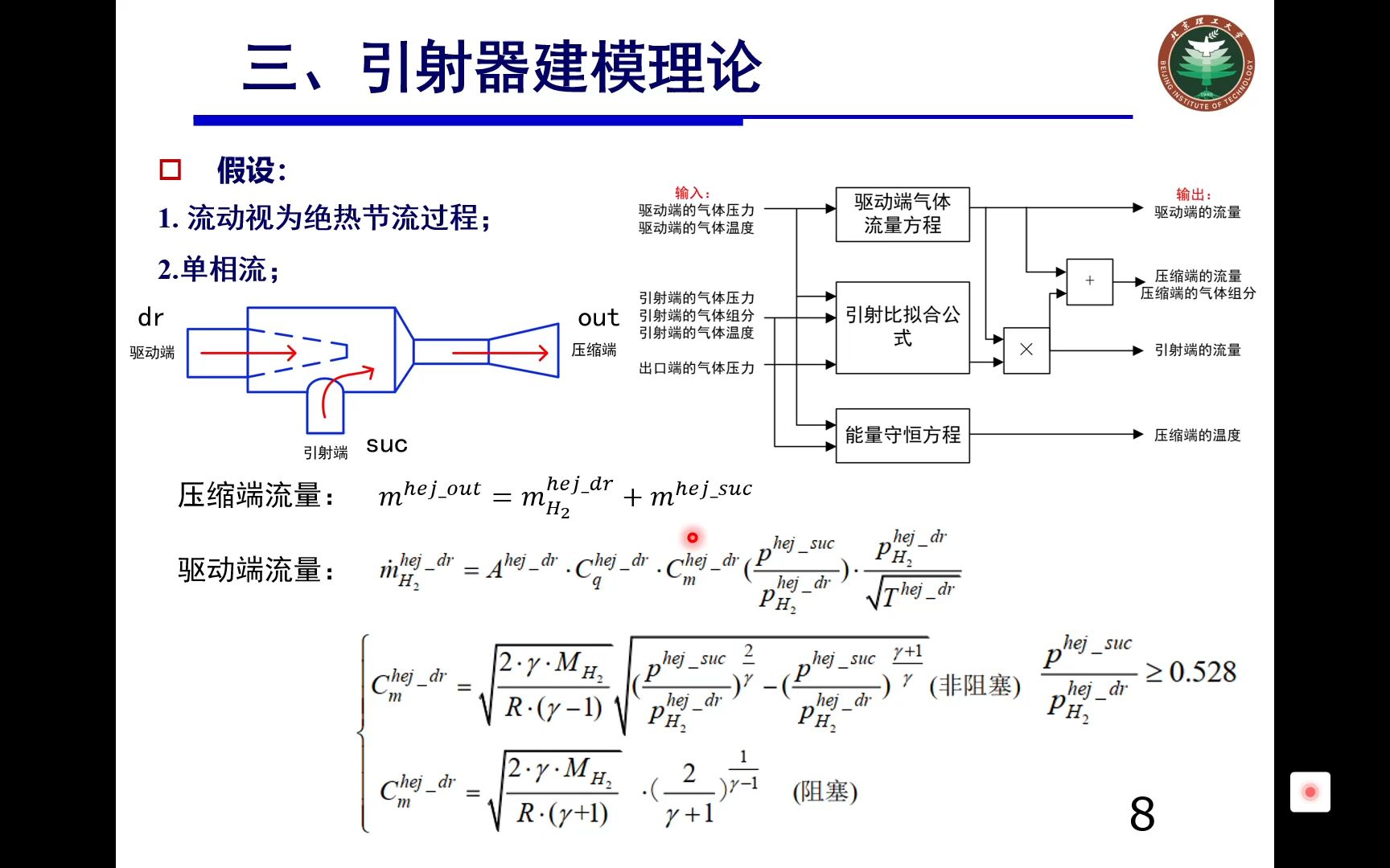 引射器Simulink模型-燃料电池氢气供应系统