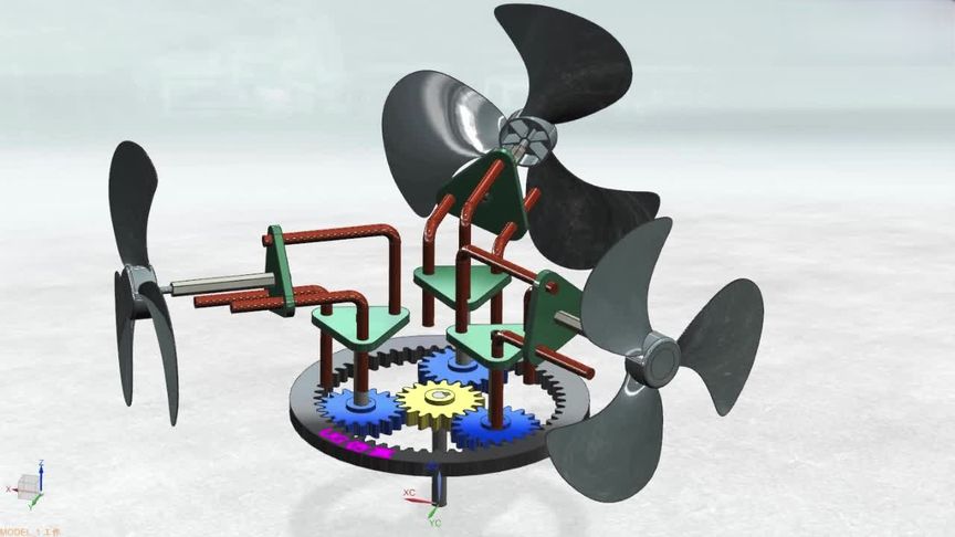 行星齿轮机械结构,是否有实战用途? #机械结构# #机械动画#