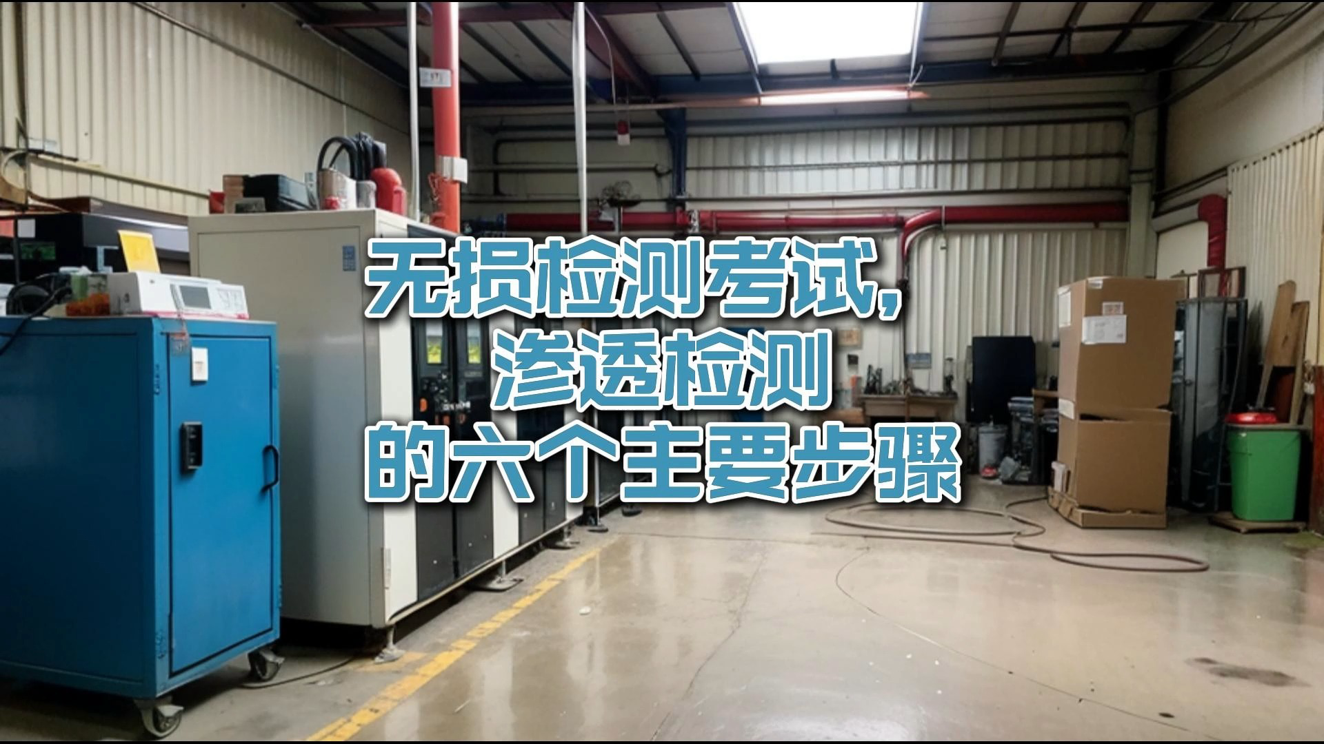 无损检测考试,渗透检测的六个主要步骤