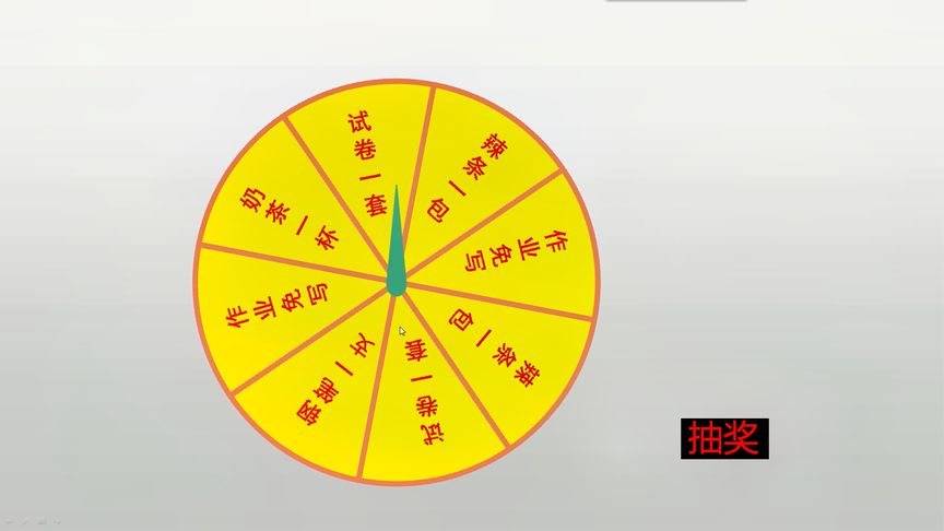 详解PPT制作转盘抽奖游戏,班级上课、公司年会都用得着