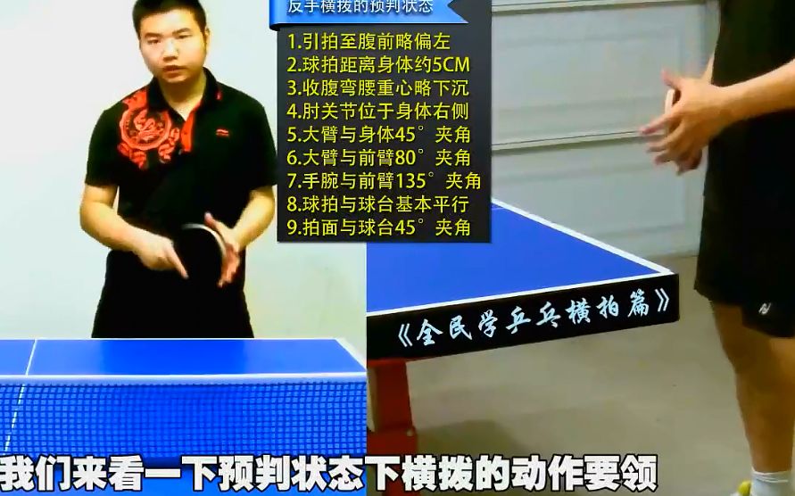 第46集:业余乒乓球爱好者“易犯”横板反手常见问题,预判状态动作要领!