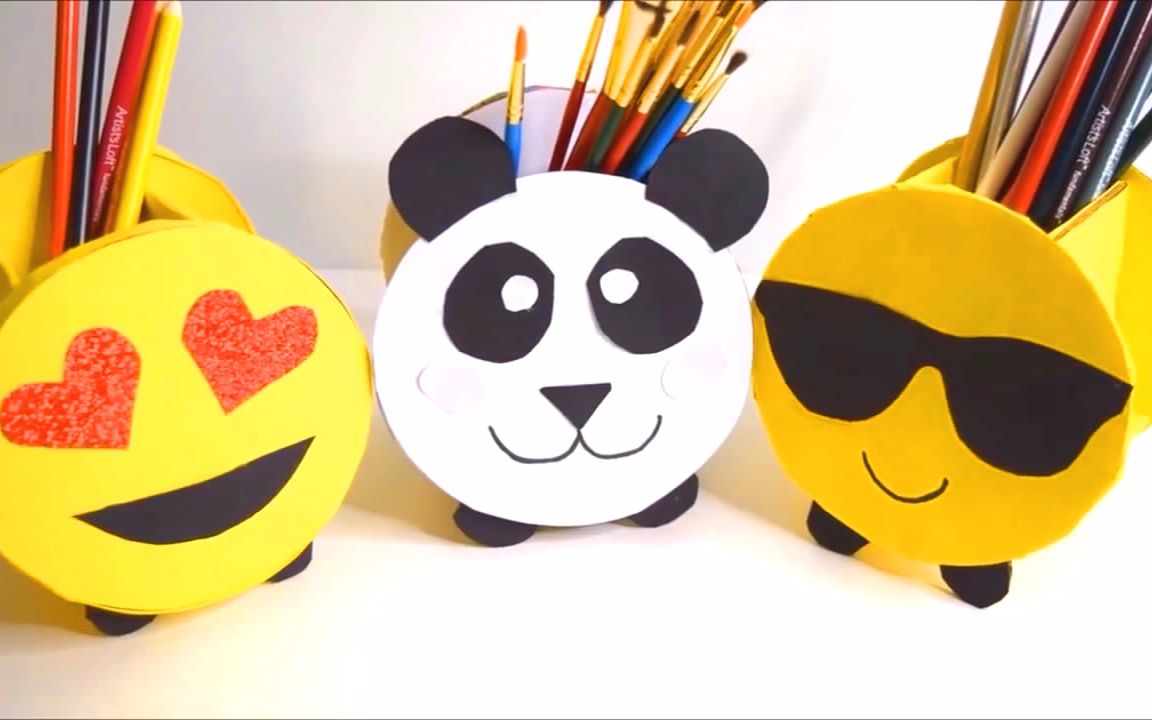 创意手工DIY,用纸板制作笔筒的方法,简单又实用!