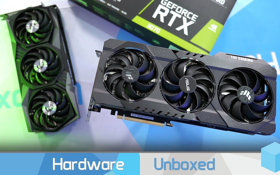 【Hardware Unboxed】华硕 RTX 3070 TUF Gaming &微星 RTX 3070 ...