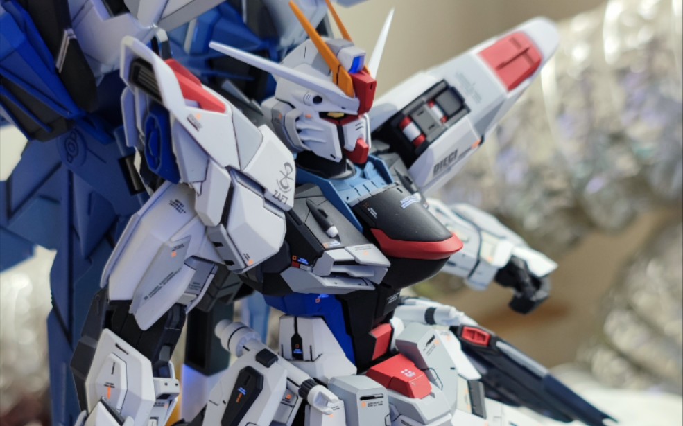 高达SEED mg自由2.0+无限纬度gk改件模型制作