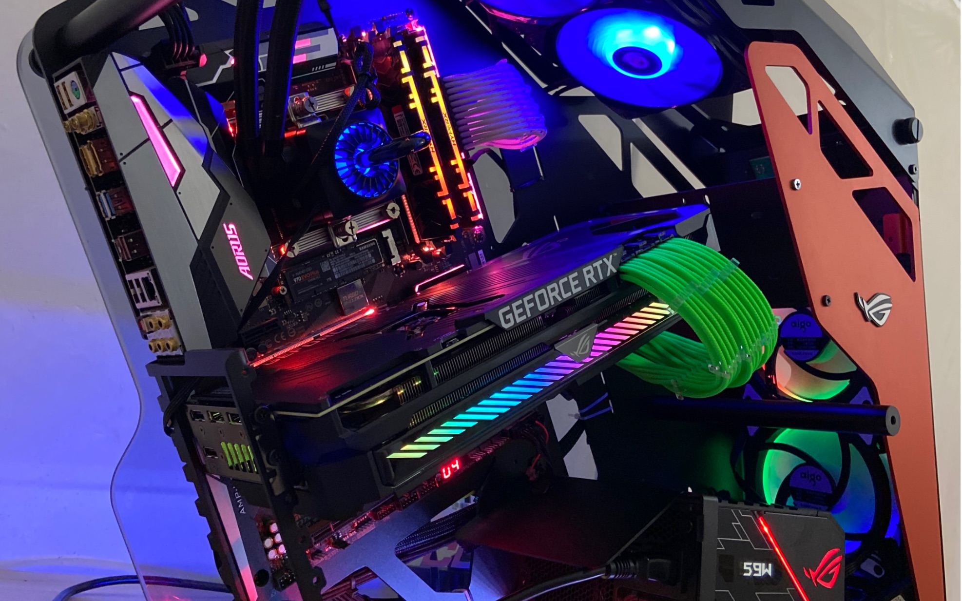 RTX3070Ti这一代华硕的显卡猛禽系列的真好看,给你们看一下整台...