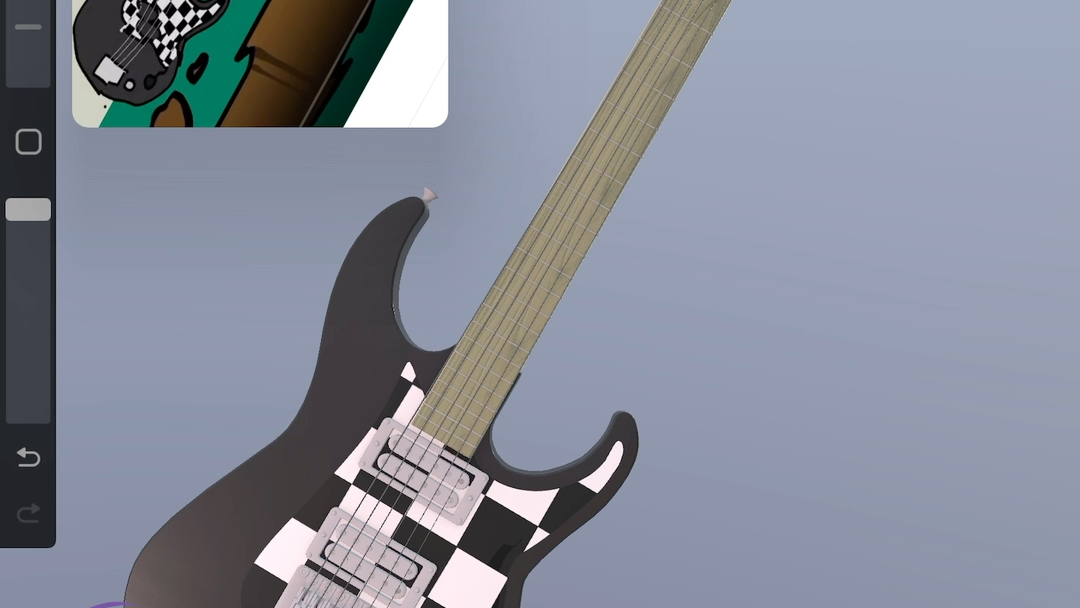 玩玩,才知道procreate有3D功能,立马还原一下Tom的贝斯Susan,记得看...