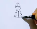 卡通人物简笔画