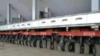这个大货车1152个轮胎, 可载重5万多吨, 来自中国制造!