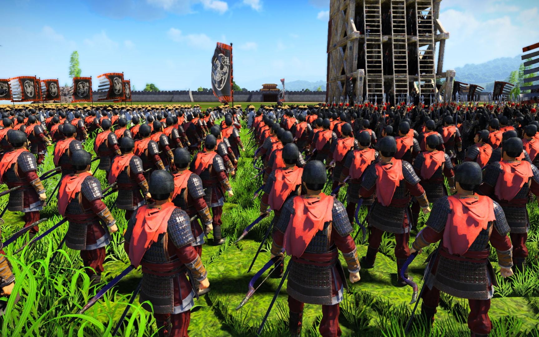 【全面战争三国】江陵攻城模拟战 周瑜6000人大战曹仁4500人!_单机...