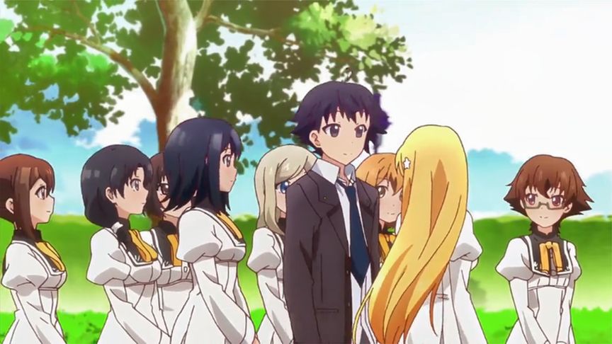 男孩当恋爱工具人,和贵族学校100位大小姐玩恋爱游戏,趣味动漫