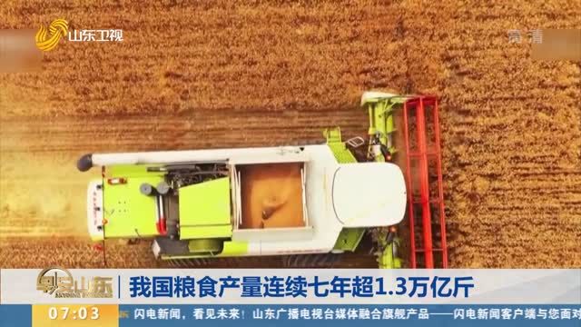 我国粮食产量连续七年超1.3万亿斤,粮食生产实现十八年连续丰收