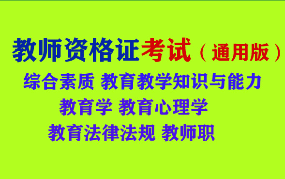 ...年教师资格证考试教育综合素质教育教学知识与能力上海天津辽宁...