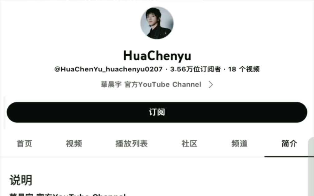 在油管搜索华晨宇