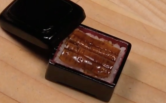 超逼真的迷你日式饭盒鳗鱼饭模型制作教程