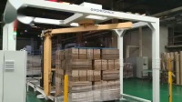 家具自动包装流水线 家具在线缠绕包装机 托盘流水线包装机