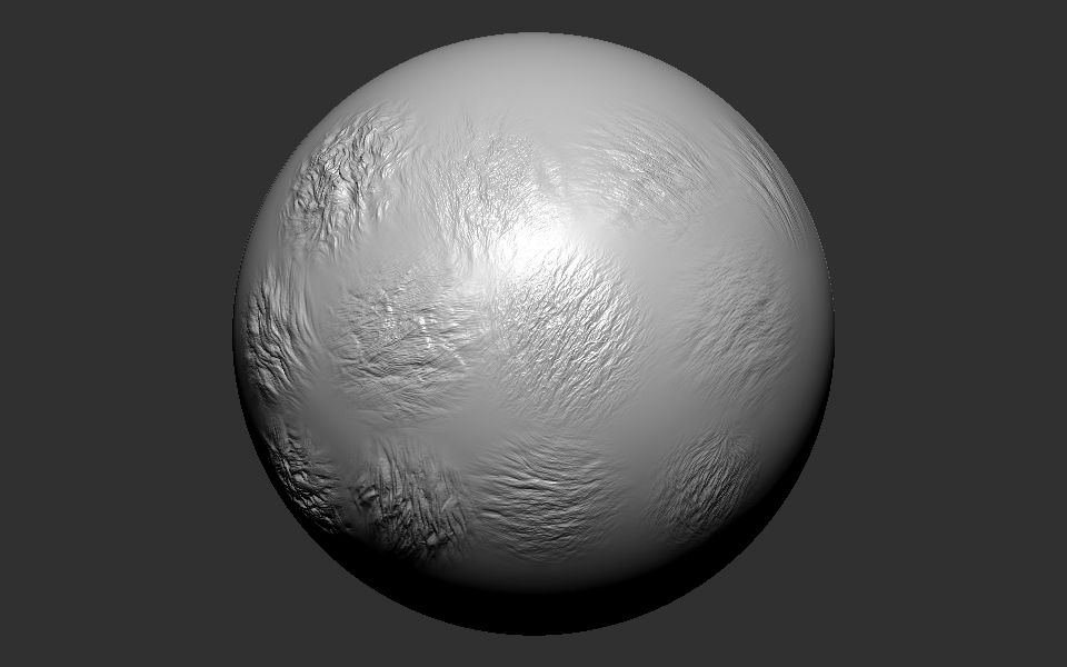 zbrush12组通用动物毛发笔刷展示