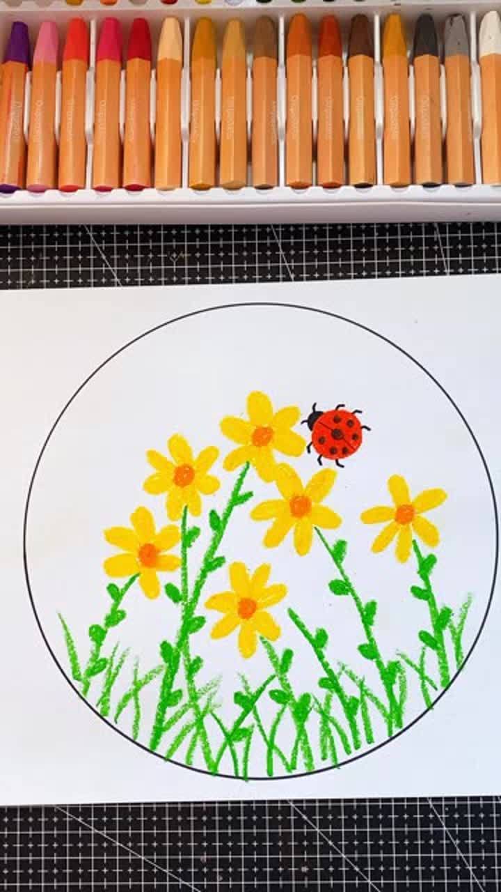 简单蜡笔画,一学就会