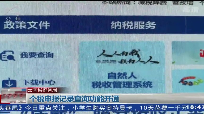个税申报记录查询功能开通