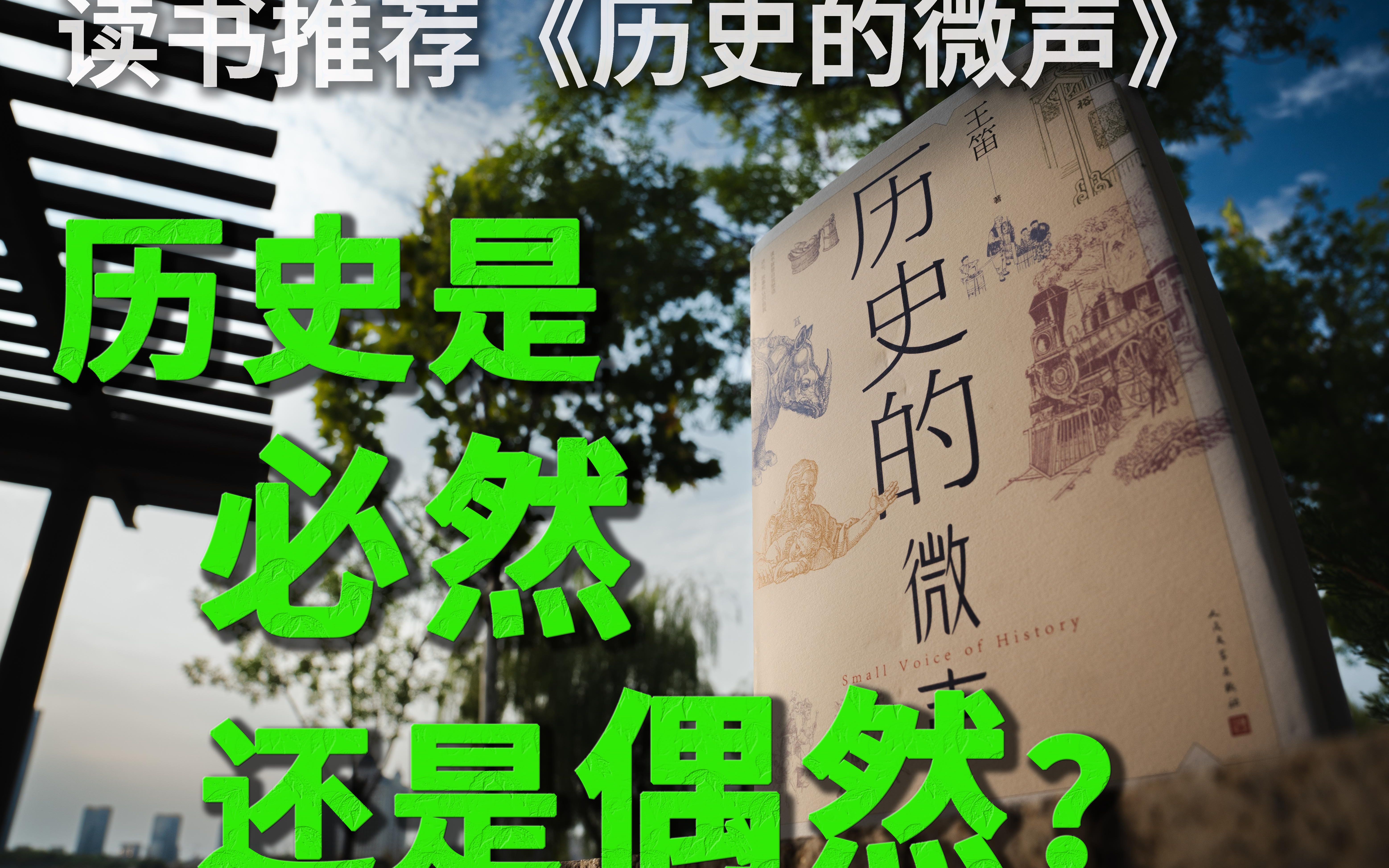 《历史的微声》:你认为历史是必然还是偶然?| 《袍哥》作者王笛新作 ...