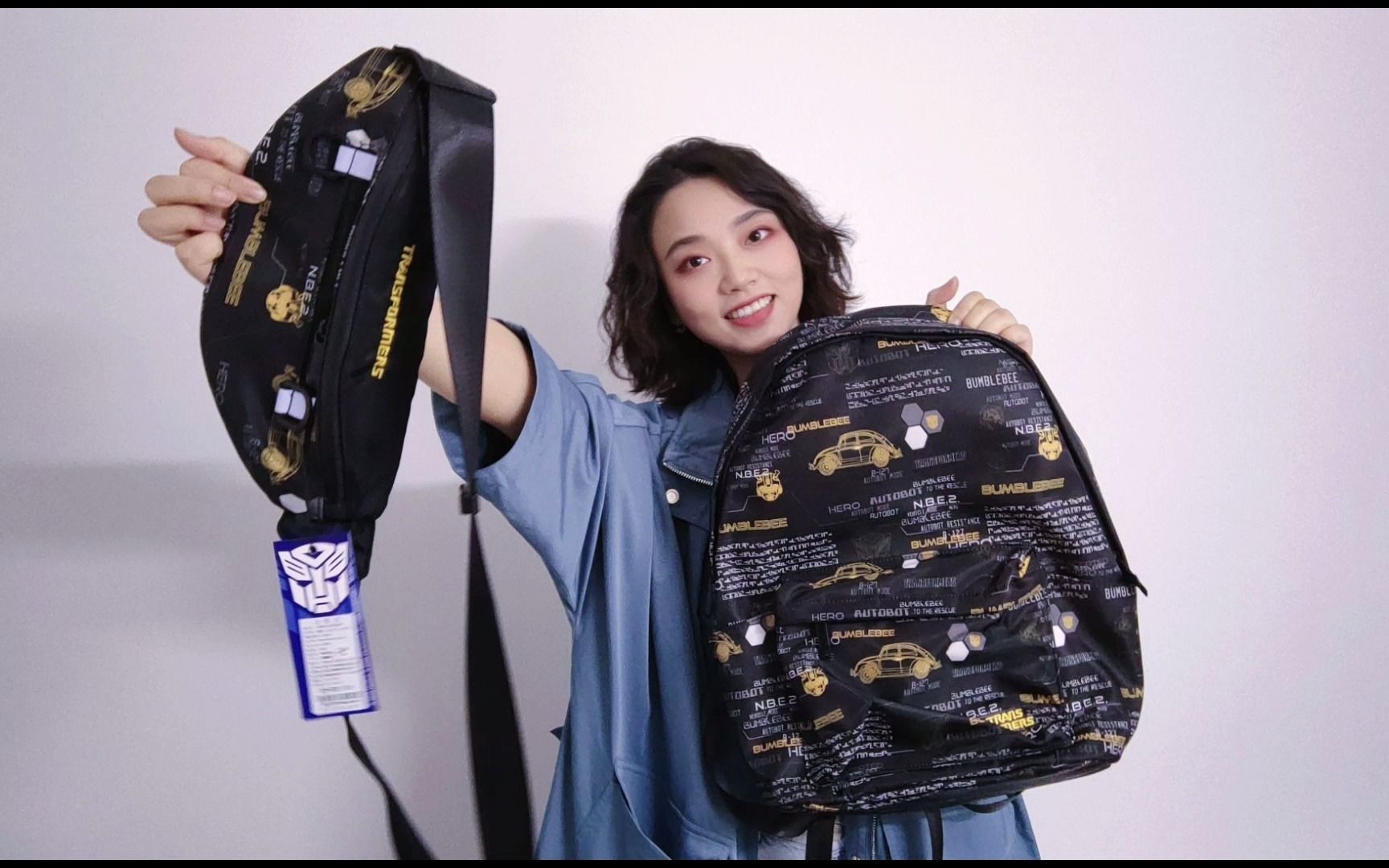 ONRF 变形金刚联名印花大容量双肩包/腰包